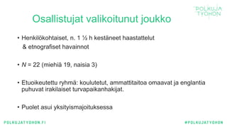 Maria Nyman: Polkuja työhön | PPTX