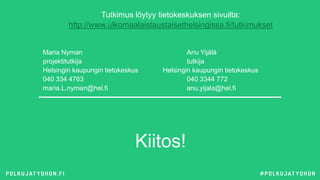 Maria Nyman: Polkuja työhön | PPTX