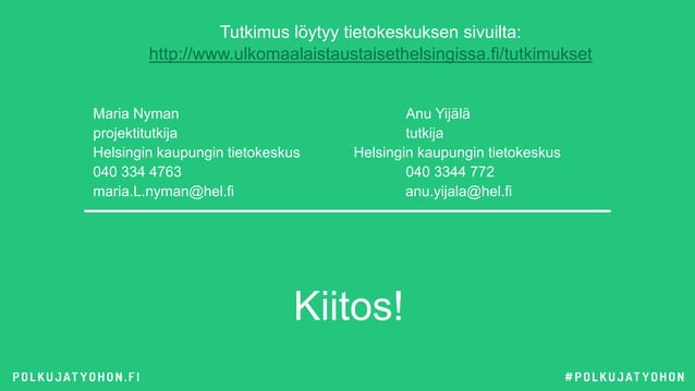 Maria Nyman: Polkuja työhön | PPTX