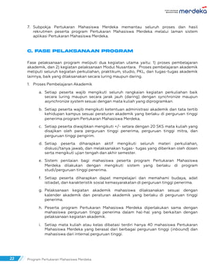 Panduan Operasional Baku (POB) Pertukaran Mahasiswa Merdeka | PDF