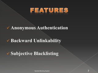 Nymble: Blocking System | PPTX