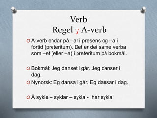 Nynorske grunnreglar | PPTX