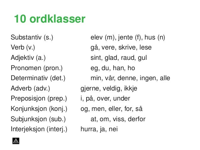 Eksamenskurs Sølvberget 2015 - 10 nynorsktips