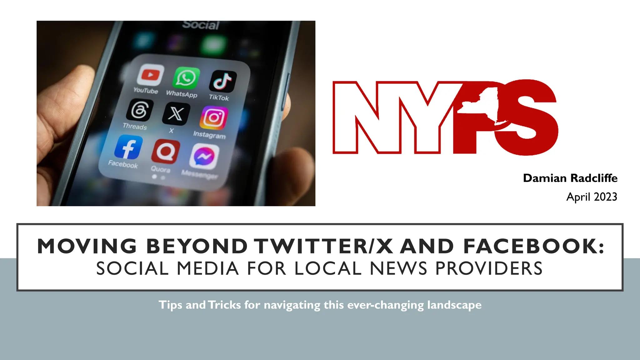 Moving Beyond Twitter/X and Facebook - Social Media for local news ...
