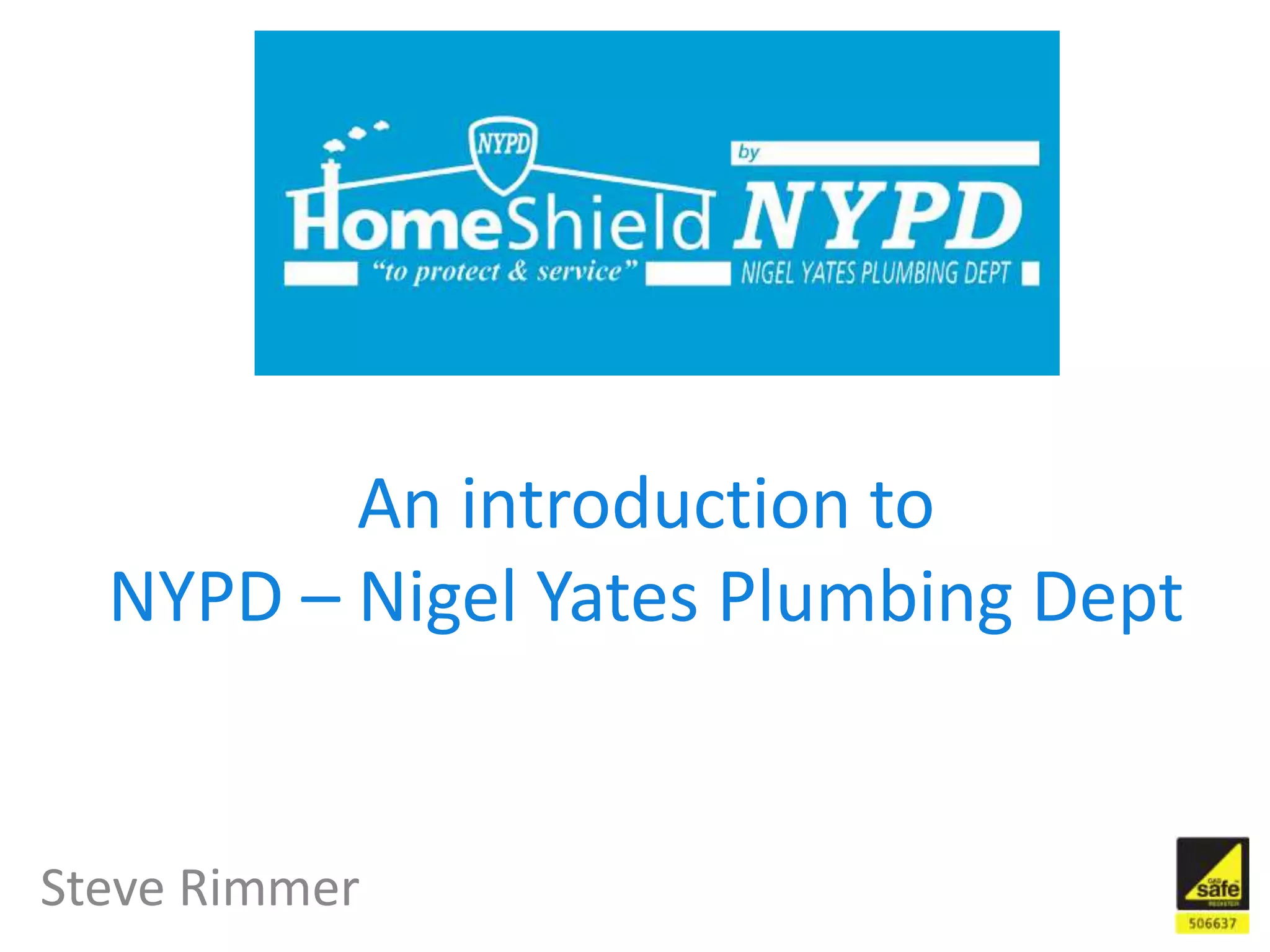 An introduction to NYPD - Nigel Yates Plumbing Dept | PPT