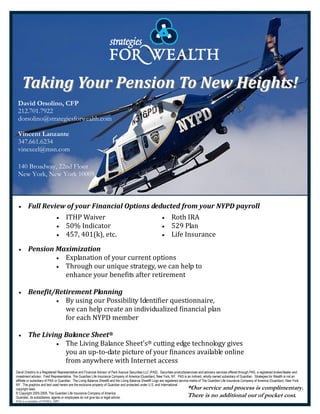 NYPD Financial planning | PDF