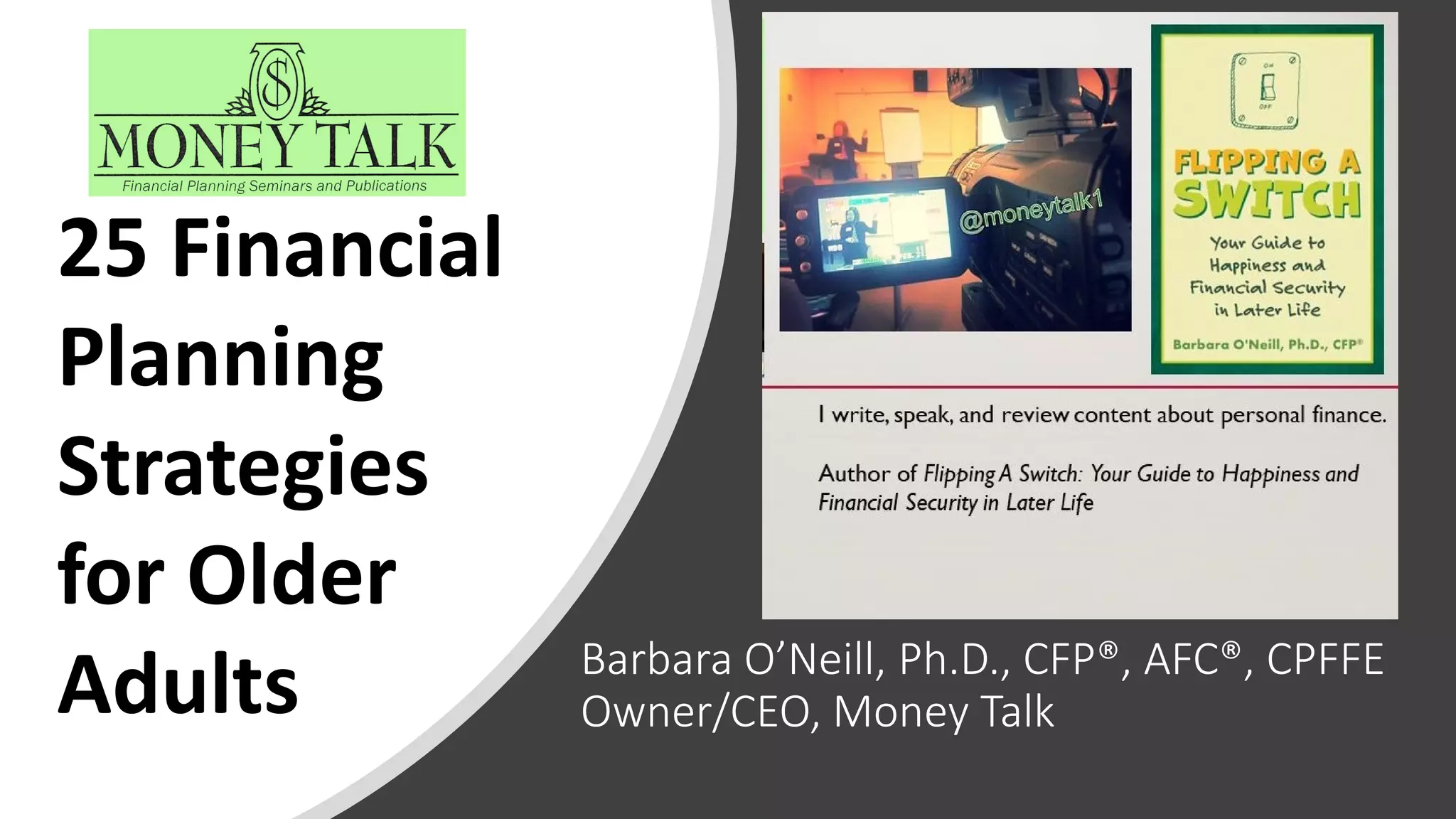 25 Financial Planning Strategies for Older Adults-06-21 | PDF