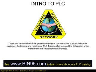 PLC Training Intro | PPT | Operating Systems | Computer Software and ...