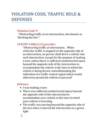 How to Beat a Blocking the Box NYC Parking Ticket | PDF