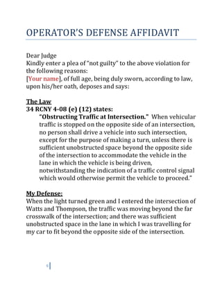 How to Beat a Blocking the Box NYC Parking Ticket | PDF