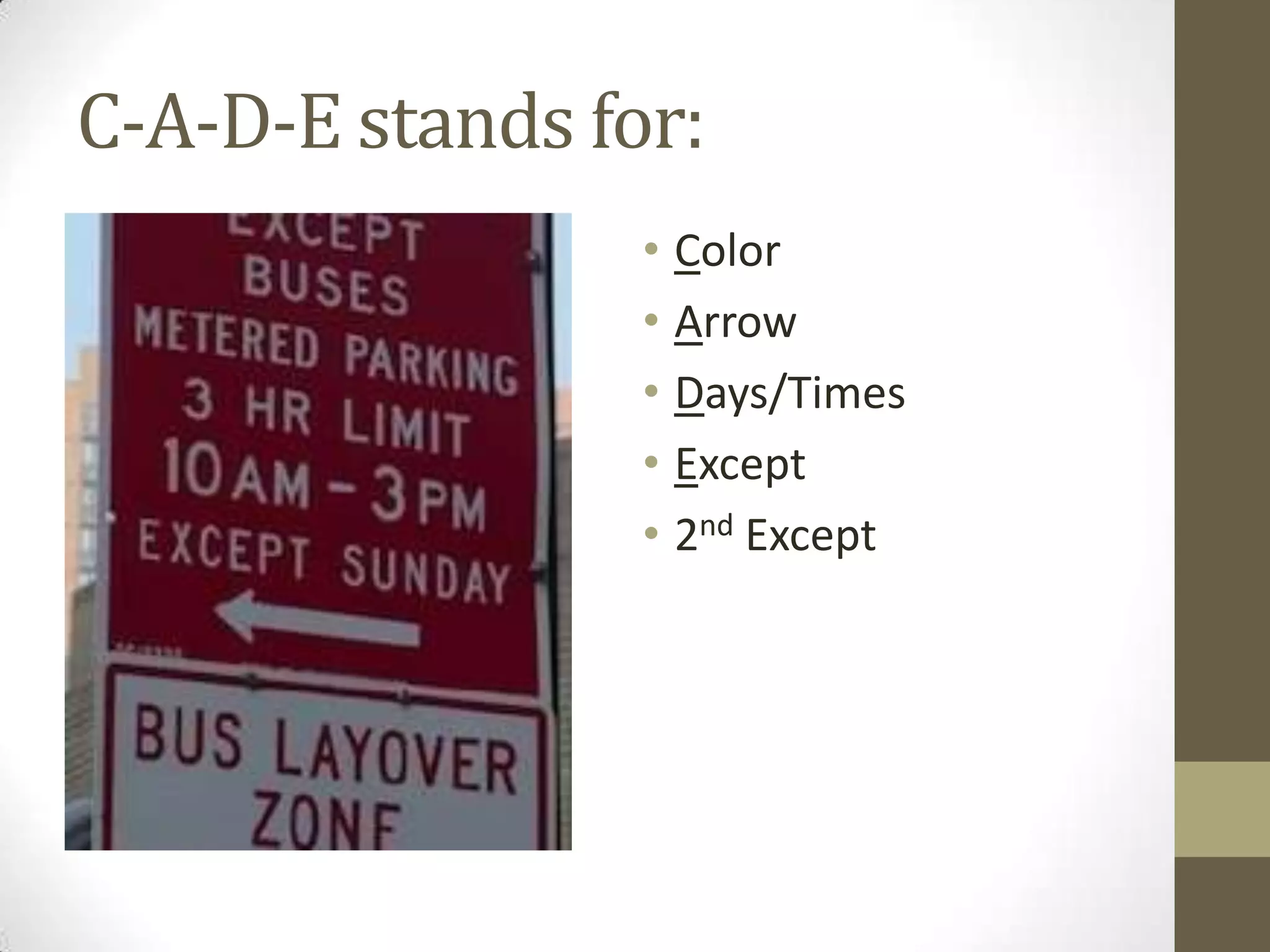 How to Understand NYC Parking Sign Language-Part 1 | PPTX | Automotive