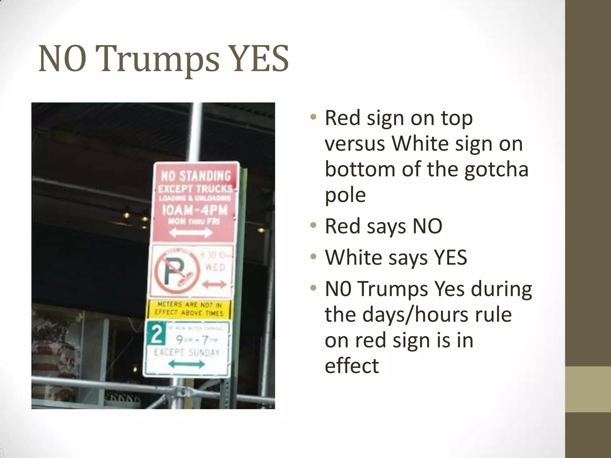 How to Understand NYC Parking Sign Language-Part 1 | PPTX | Automotive
