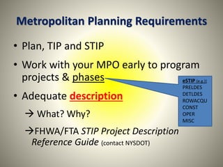 Planning Requirements for FTA Grants - Darin Allan, Community Planner ...
