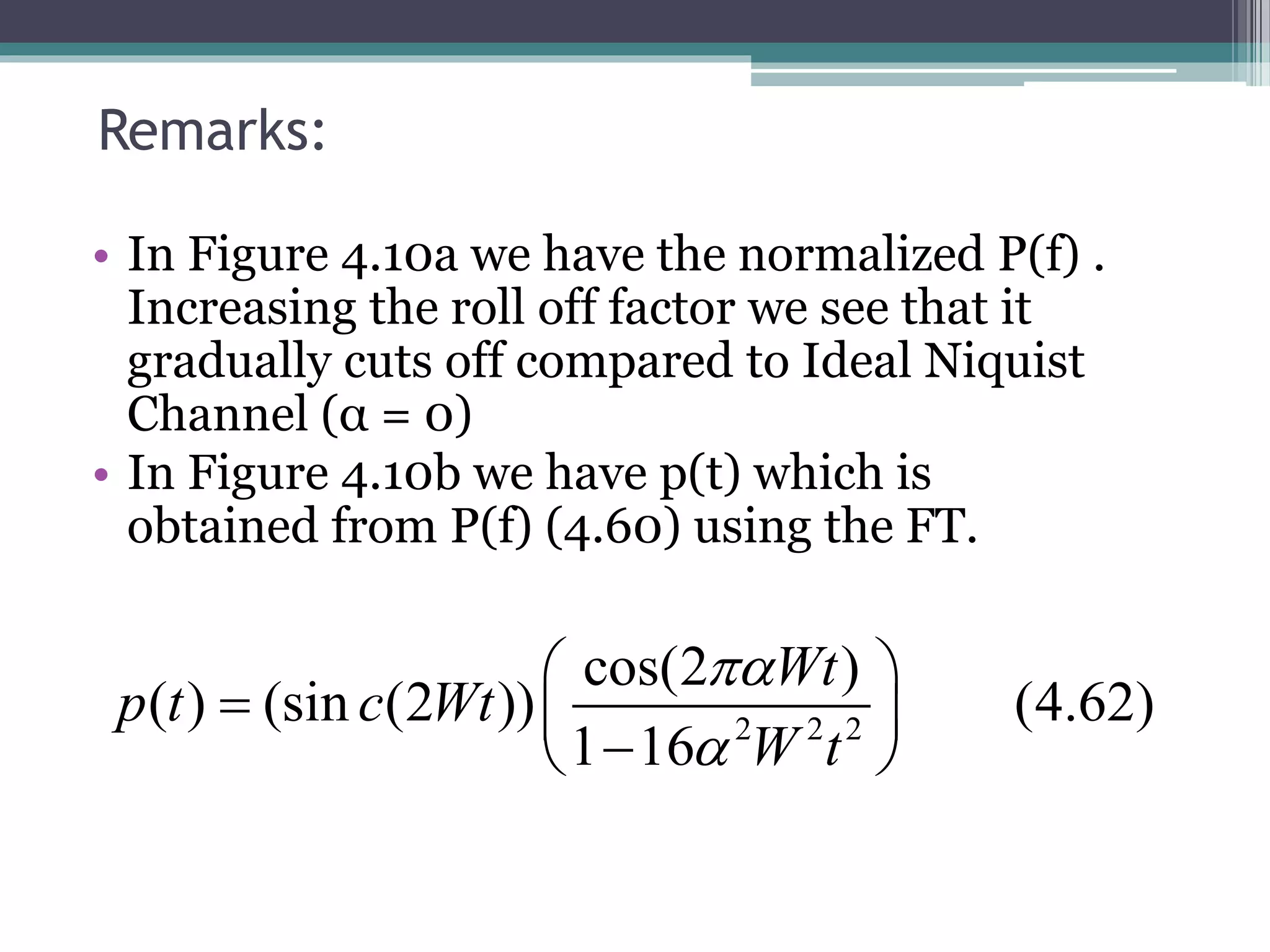 Nyquist criterion for distortion less baseband binary channel | PPTX