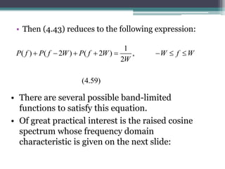 Nyquist criterion for distortion less baseband binary channel | PPTX