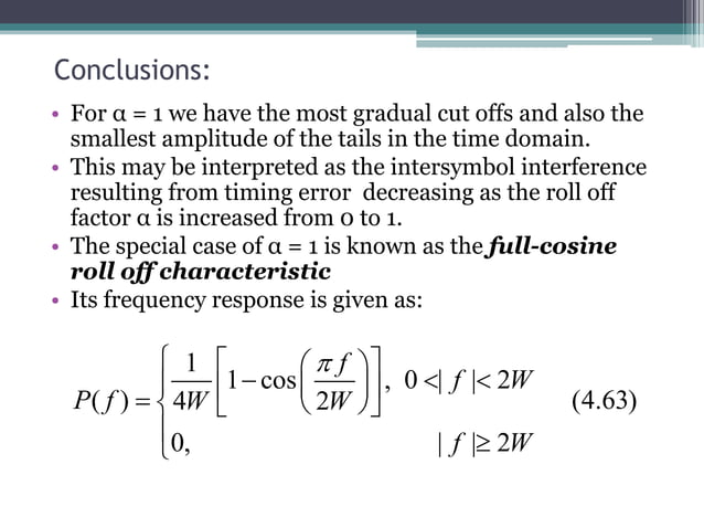 Nyquist criterion for distortion less baseband binary channel | PPTX
