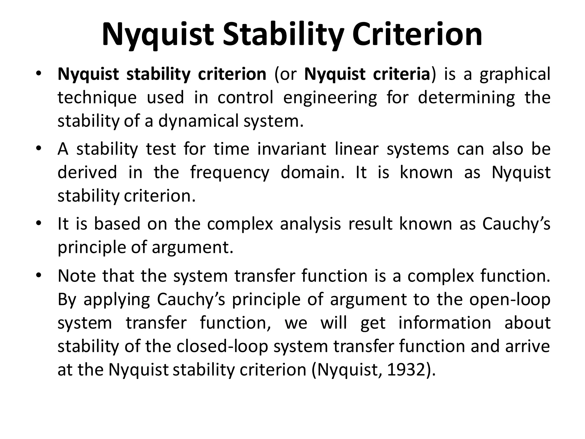 Nyquist Stability Criterion | PDF