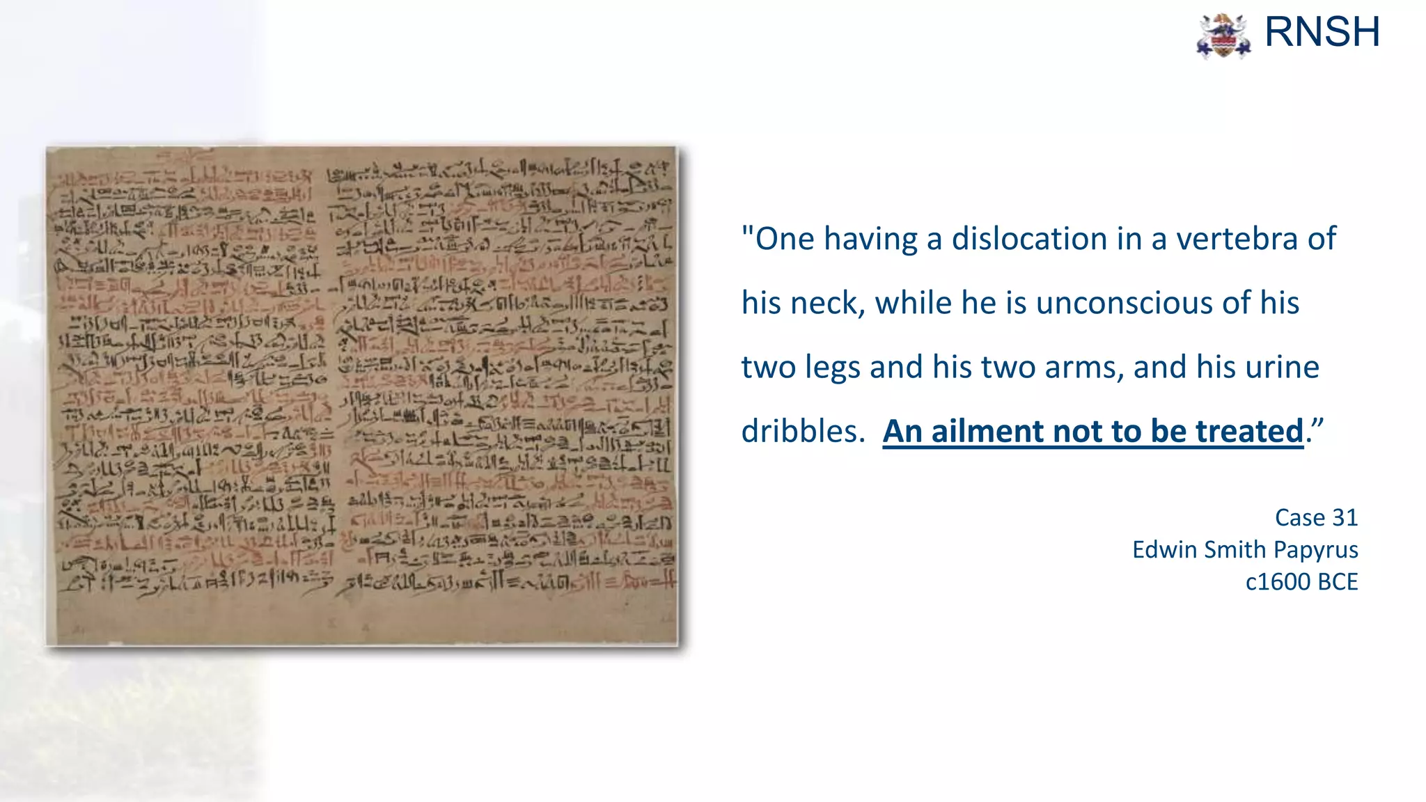 Contemporary management of spinal injury by Dr Jonathon Ball | PPTX