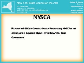 Nysca overview presentation dec | PPT