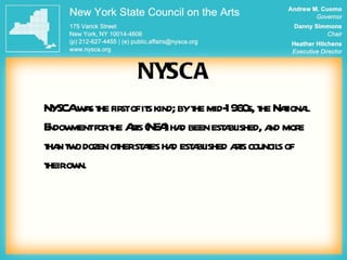 Nysca overview presentation dec | PPT
