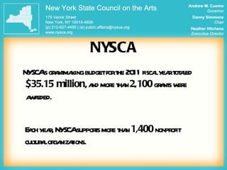 Nysca overview presentation dec | PPT