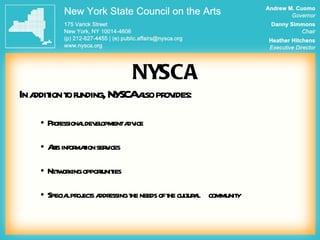 Nysca overview presentation dec | PPT