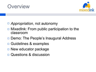 NYSCATE MixedInk Presentation | PPT | Homework and Study | Education