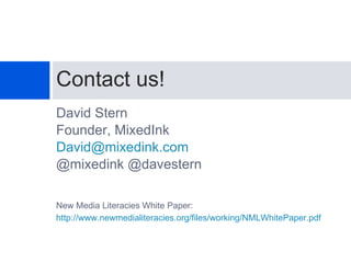 NYSCATE MixedInk Presentation | PPT | Homework and Study | Education