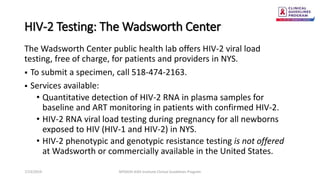 NYSDOH AI Diagnosis and Management of HIV-2 in Adults | PPTX