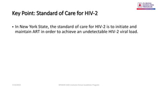 NYSDOH AI Diagnosis and Management of HIV-2 in Adults | PPTX