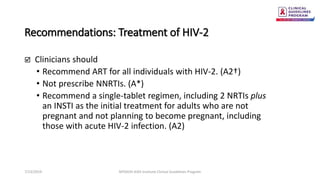 NYSDOH AI Diagnosis and Management of HIV-2 in Adults | PPTX