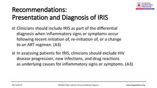 NYSDOH AI Management of Immune Reconstitution Inflammatory Syndrome ...
