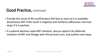 NYSDOH AI Rapid Initiation of Antiretroviral Therapy (ART) for Patients ...