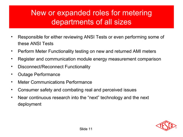 Meter Operations During and After AMI Deployment | PPT
