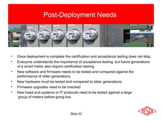 Meter Operations During and After AMI Deployment | PPT