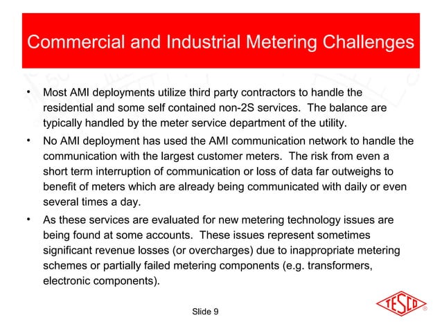 Meter Operations During and After AMI Deployment | PPT