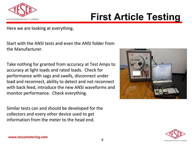 Meter Testing and AMI Deployment - Before, During and After | PPT