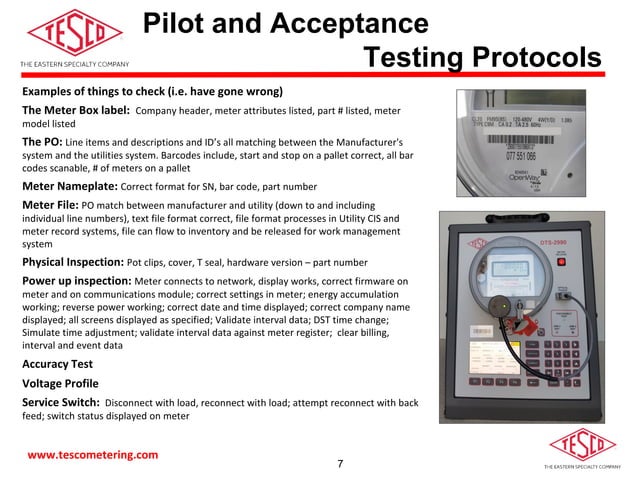 Meter Testing and AMI Deployment - Before, During and After | PPT