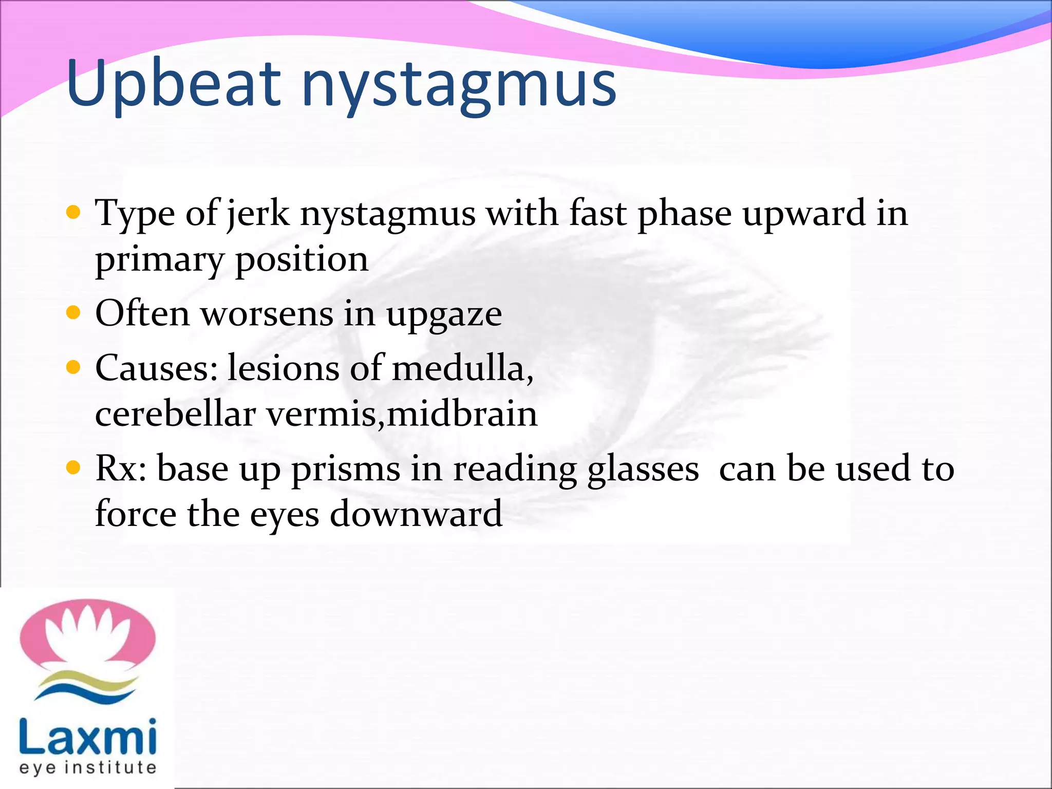 Nystagmus | PPTX