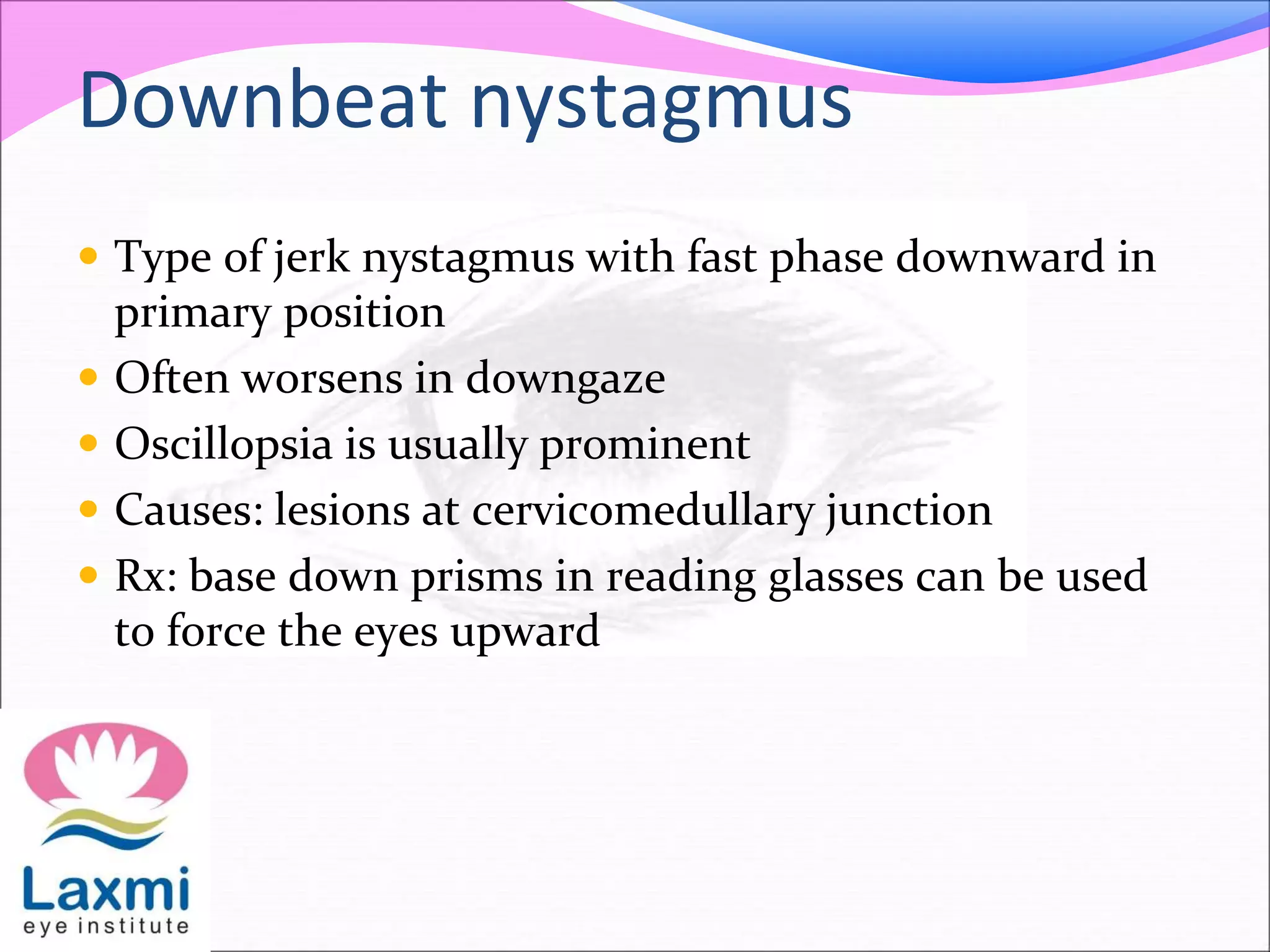 Nystagmus | PPTX