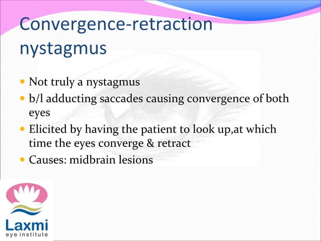 Nystagmus | PPT | Free Download