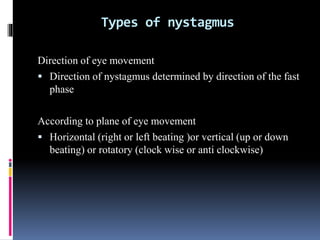 Nystagmus | PPTX