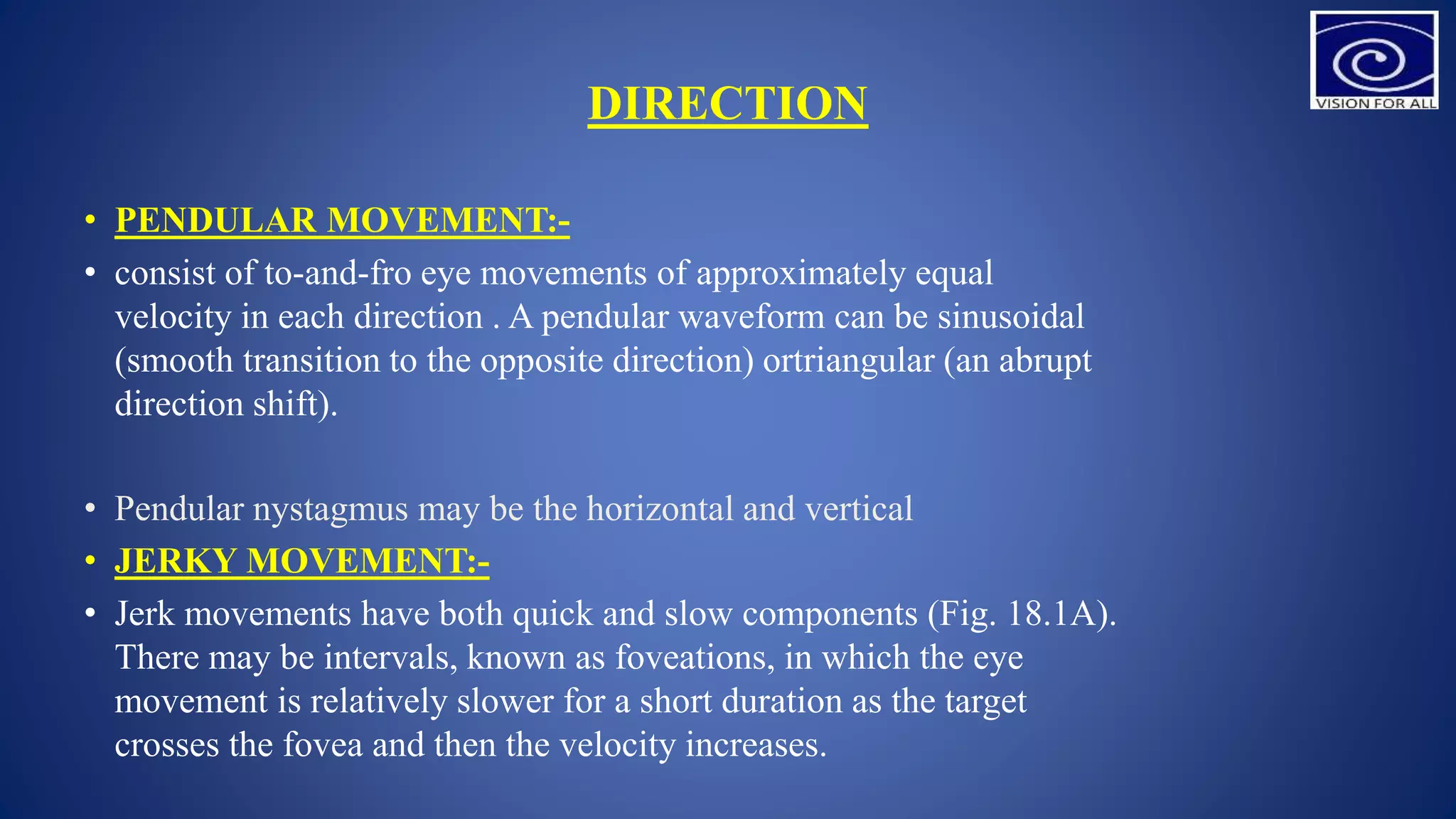 Nystagmus | PPTX