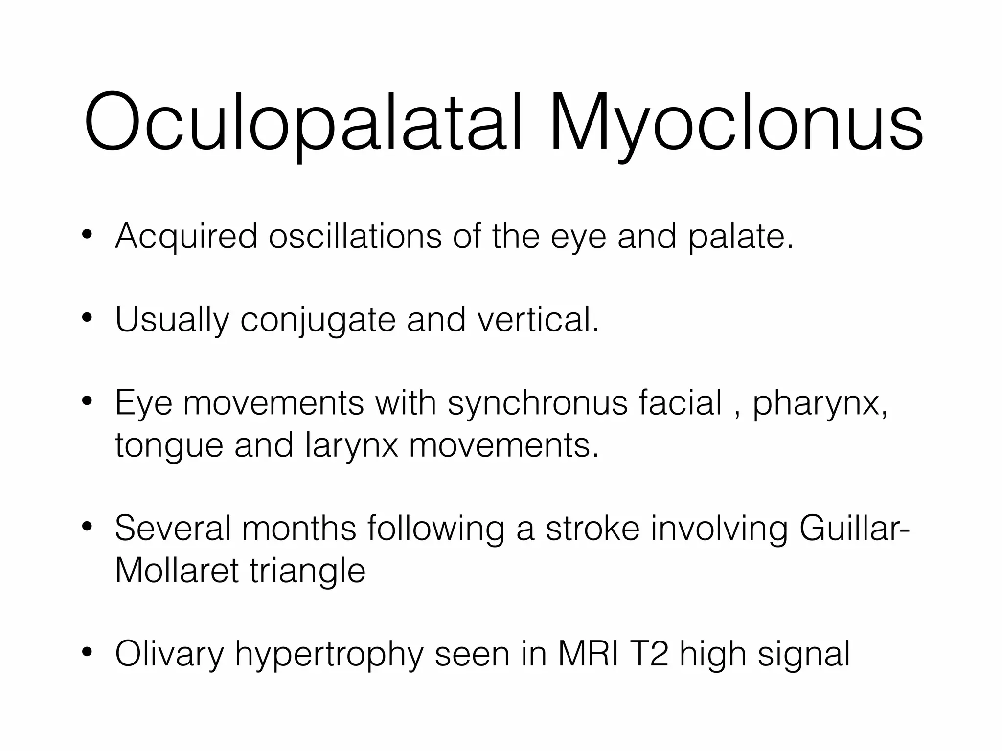 Nystagmus and Nystagmoid Movements | PPT