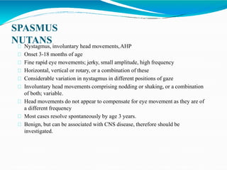 Nystagmus | PPTX