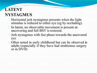 Nystagmus | PPTX