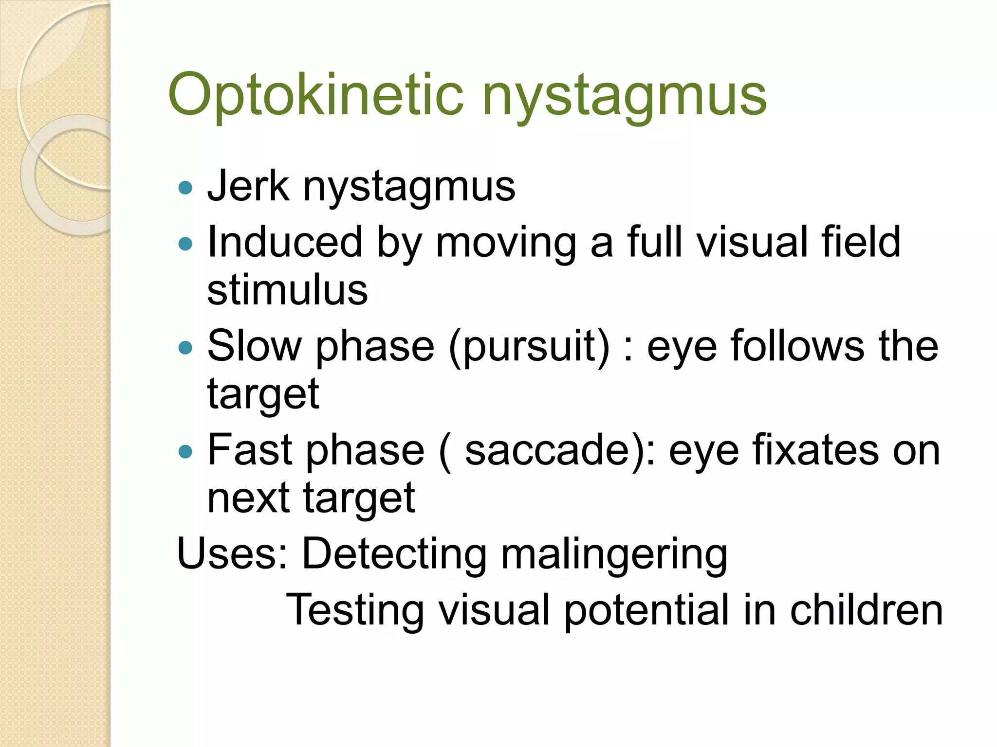 Nystagmus | PPTX