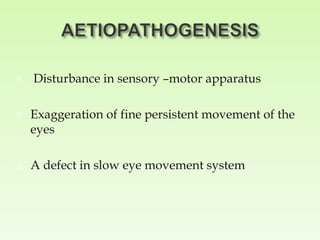 Nystigmus | PPTX