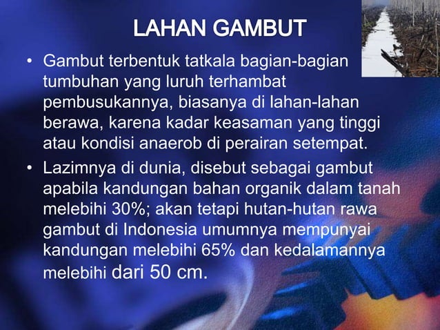 Pengelolaan lahan gambut | PPT