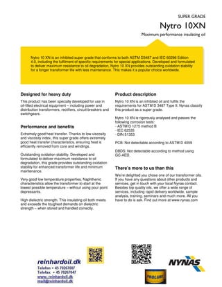 Nytro 10 xn transformeroil | PDF